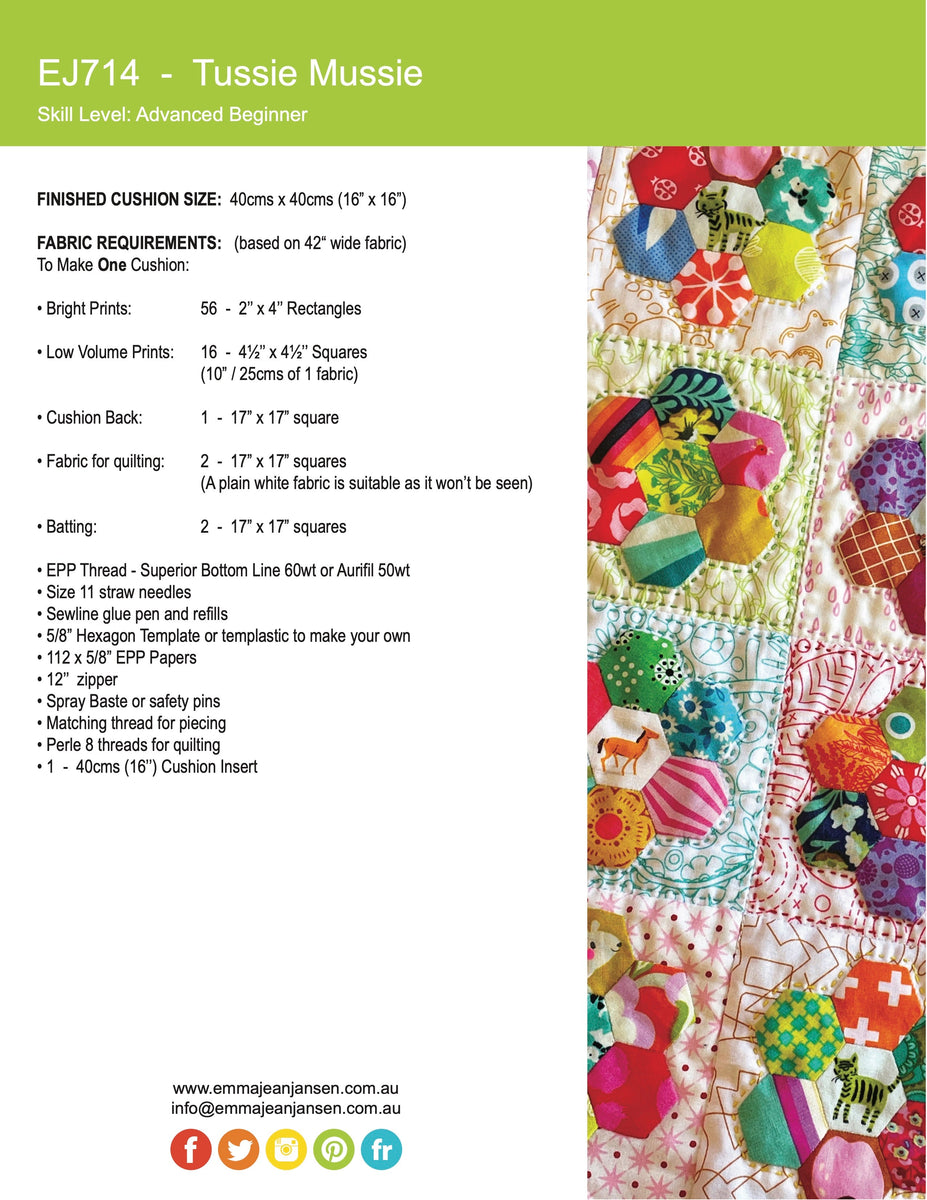 Tussie Mussie Mini Pattern - PDF – Emma Jean Jansen
