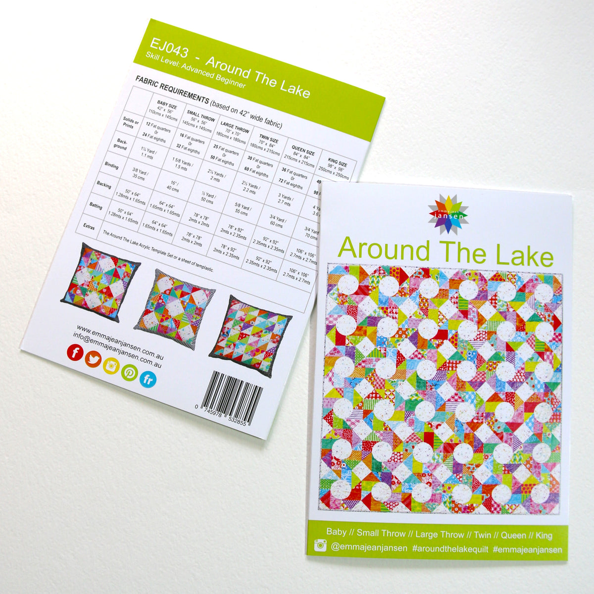 Around The Lake Pattern and Template Set – Emma Jean Jansen